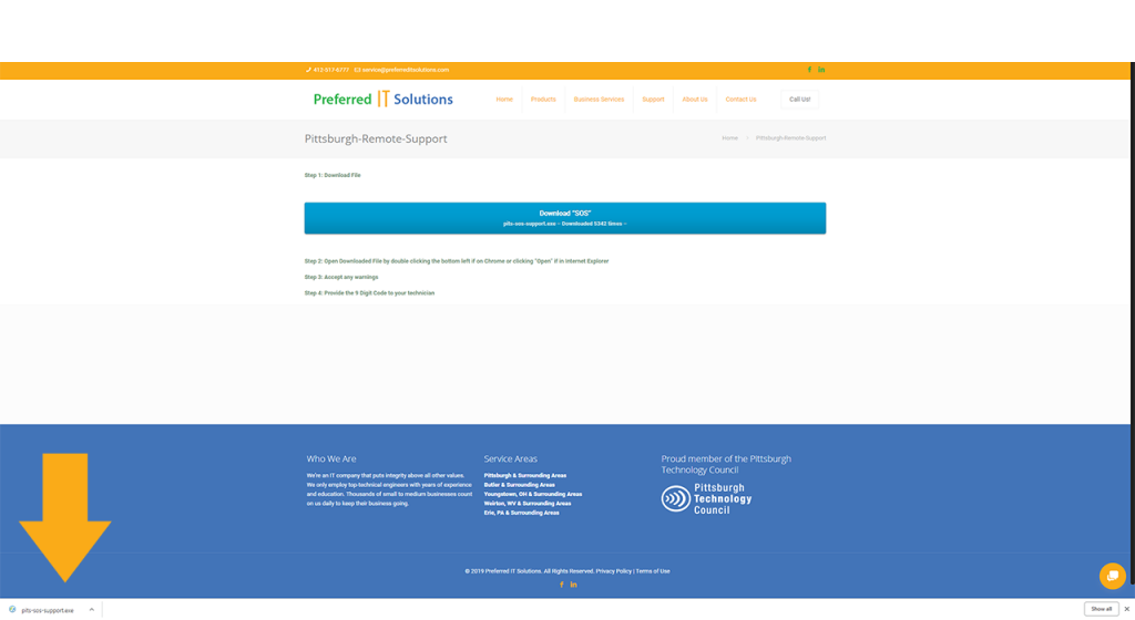 SOS Remote Support - Preferred IT Solutions